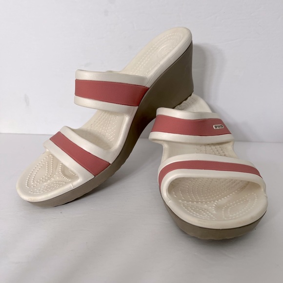 CROCS | Shoes | Crocs Shima Double Strap Platform Wedge Sandal Womens ...